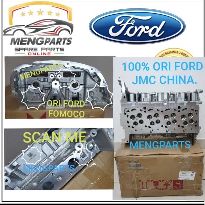 ORIGINAL FORD JMC RANGER T6 & T7 2.2cc CYLINDER HEAD LC1Q-60-49AB-JMC ...