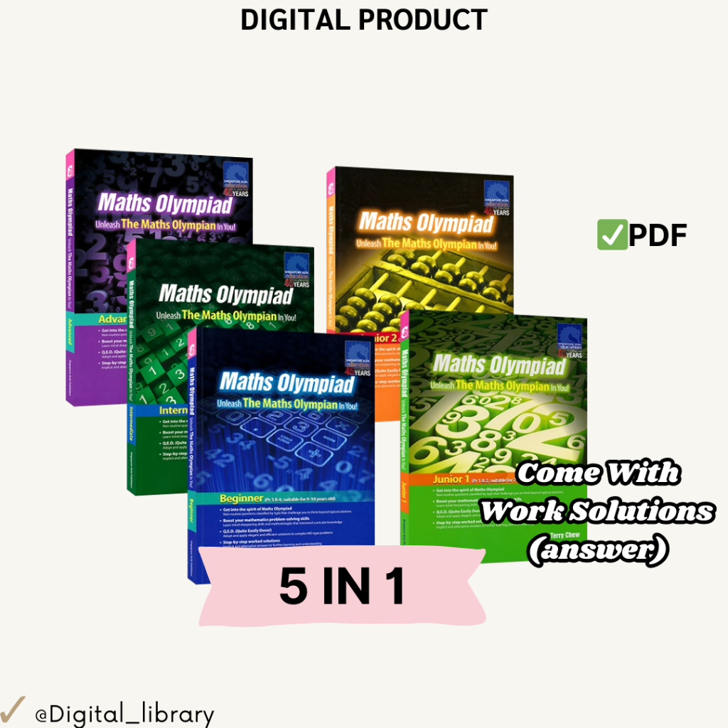 [𝐏𝐃𝐅] SAP Maths Olympiad for Grades 1-6 (Mathematical Olympiad Singapore Education) Include ...