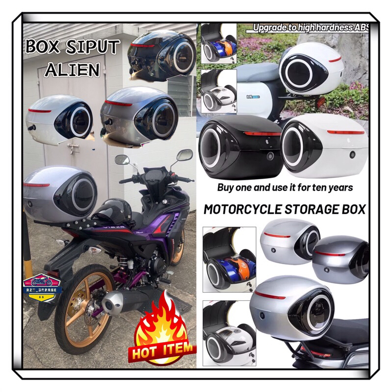 Jb Style Top box Siput Box Alien Motor Box Siput Kilat Motor ABS TOP ...