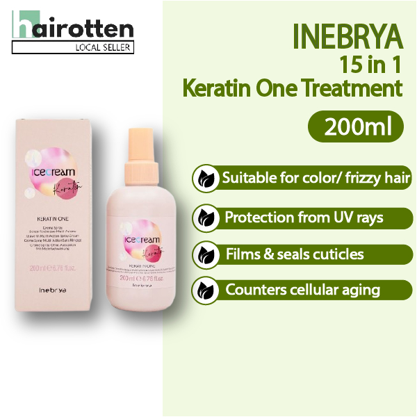 Inebrya 15 in 1 keratin one treatment 200ml ( New packing ) | Shopee ...