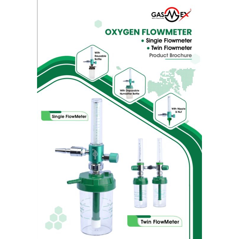 SINGLE OXYGEN FLOWMETER ADULT 0-15LPM LIGHTWEIGHT | Shopee Malaysia
