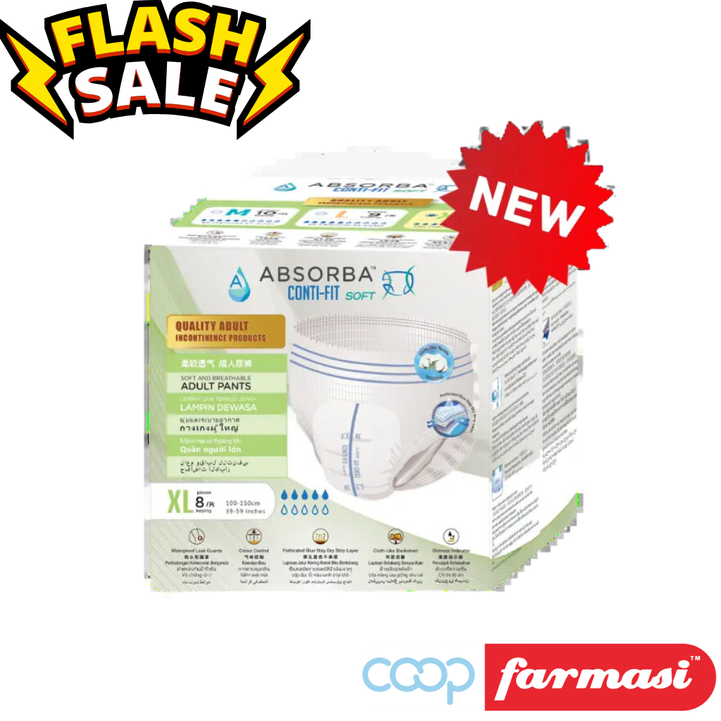 ABSORBA CONTI-FIT SOFT PANTS (XL) (EXP 16/1/2027) | Shopee Malaysia