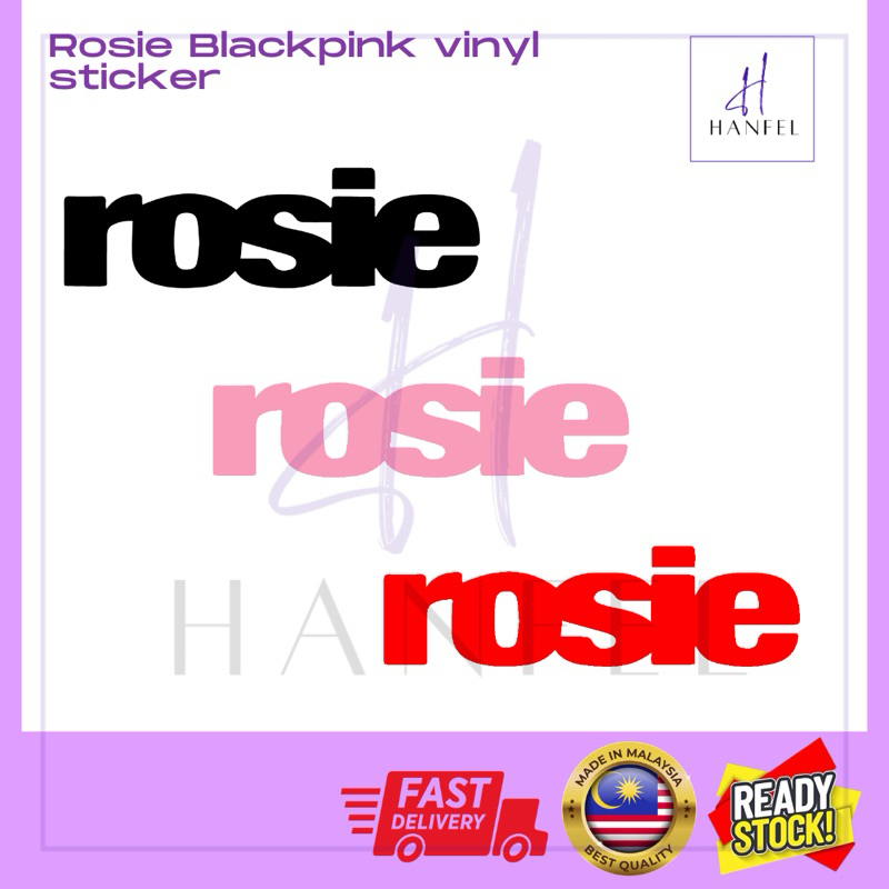 ROSE BLACKPINK V2 Logo vinyl sticker ( Die-cut) | Shopee Malaysia