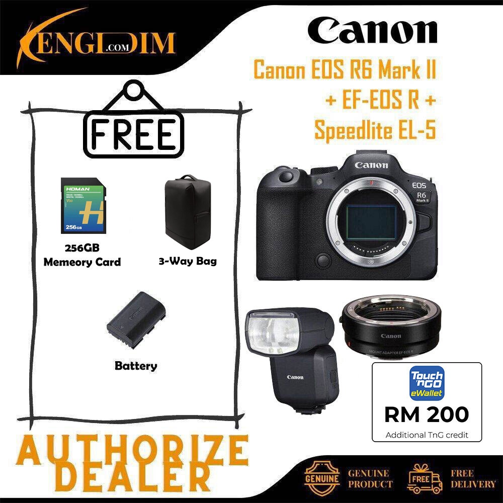 (READY STOCK) Canon EOS R6 Mark II / R6II Mirrorless Camera Body (CANON ...