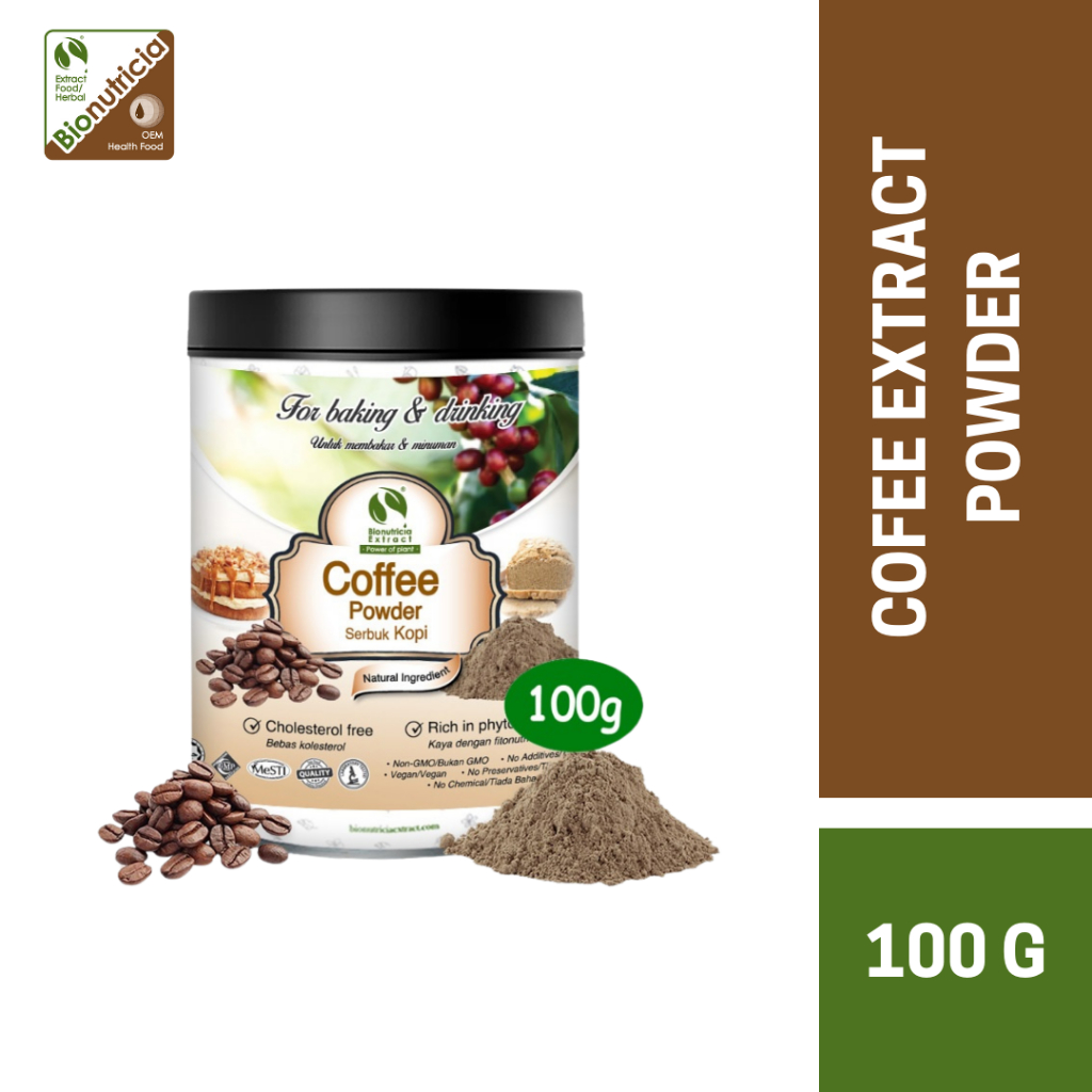 Arabica Robusta Coffee Extract Powder (100g) | No sugar | Shopee Malaysia