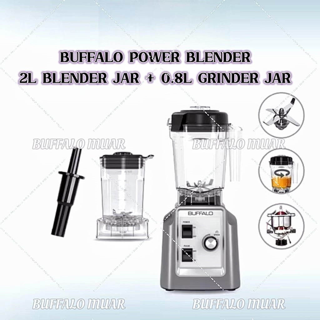 TTHUAN BUFFALO POWER BLENDER (2L+0.8L) JUICE BLENDER POWDER GRINDER ...