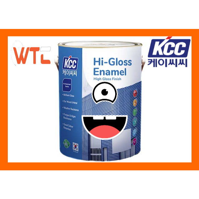 (All New) KCC PAINT HI-GLOSS ENAMEL 1L (WOOD & METAL) Part 1 | Shopee Malaysia