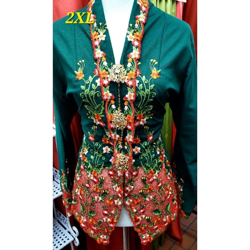 Kebaya Sulam Nyonya Embroidery Traditional Hand Made Limited ...