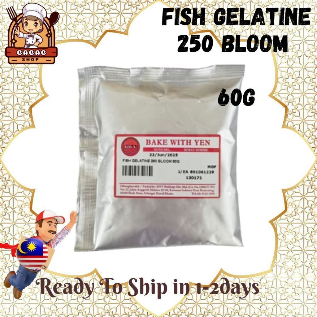 FISH GELATINE 250 BLOOM 60G | Shopee Malaysia