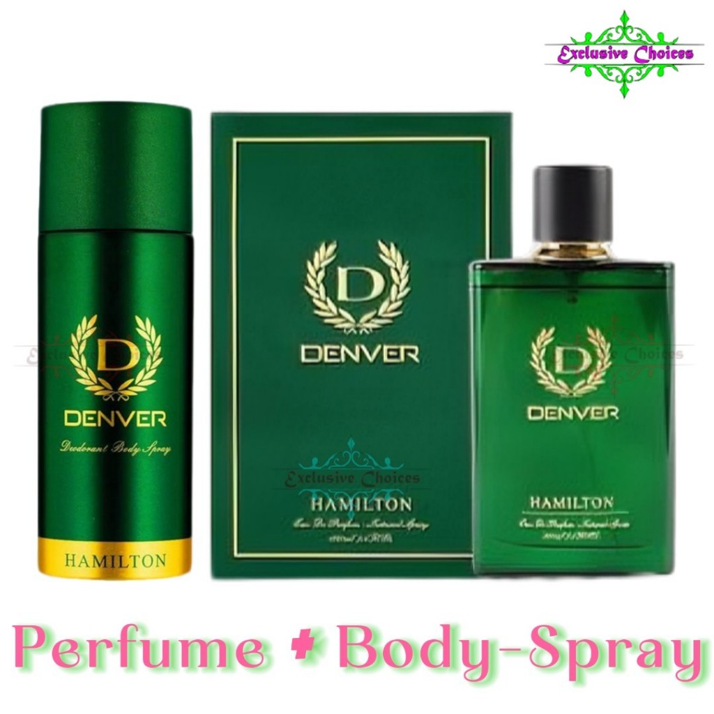 Denver Hamilton Eau De Perfume + Body Spray [Men Combo--100 & 200ML ...