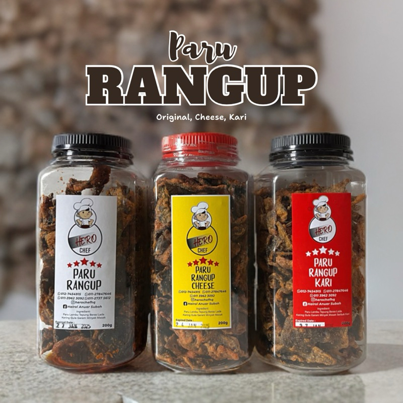 Paru Rangup Hero Chef - Original, Cheese, Kari (200g) | Shopee Malaysia