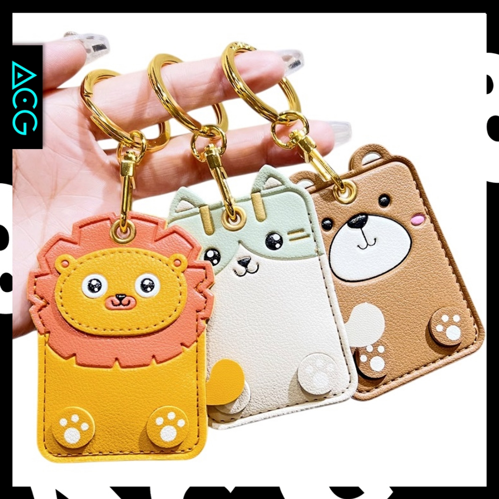 Key Tag Holder with Keychain - PU Animal Cartoon Series | Shopee Malaysia
