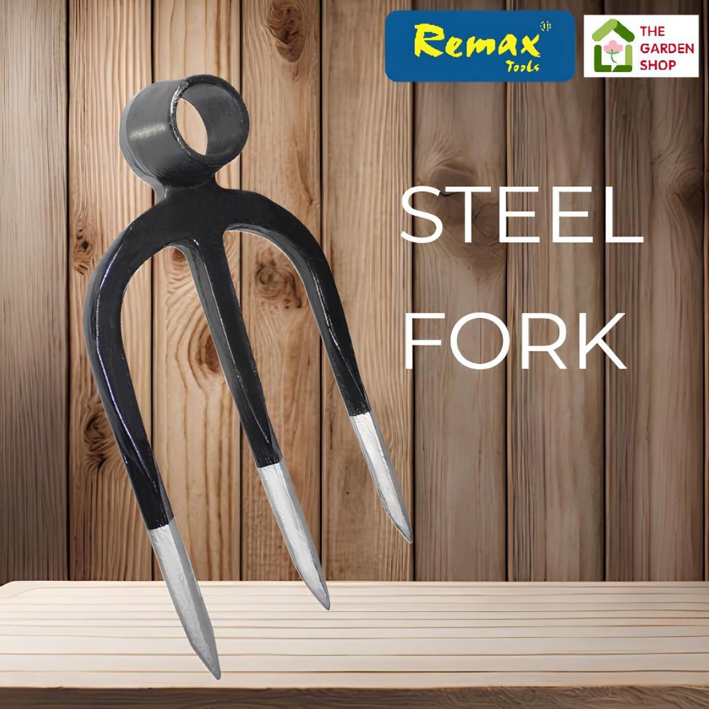 REMAX CANGKUL TIGA MATA EYE HOE FORK STEEL FORK 3 TEETH FORK | Shopee ...