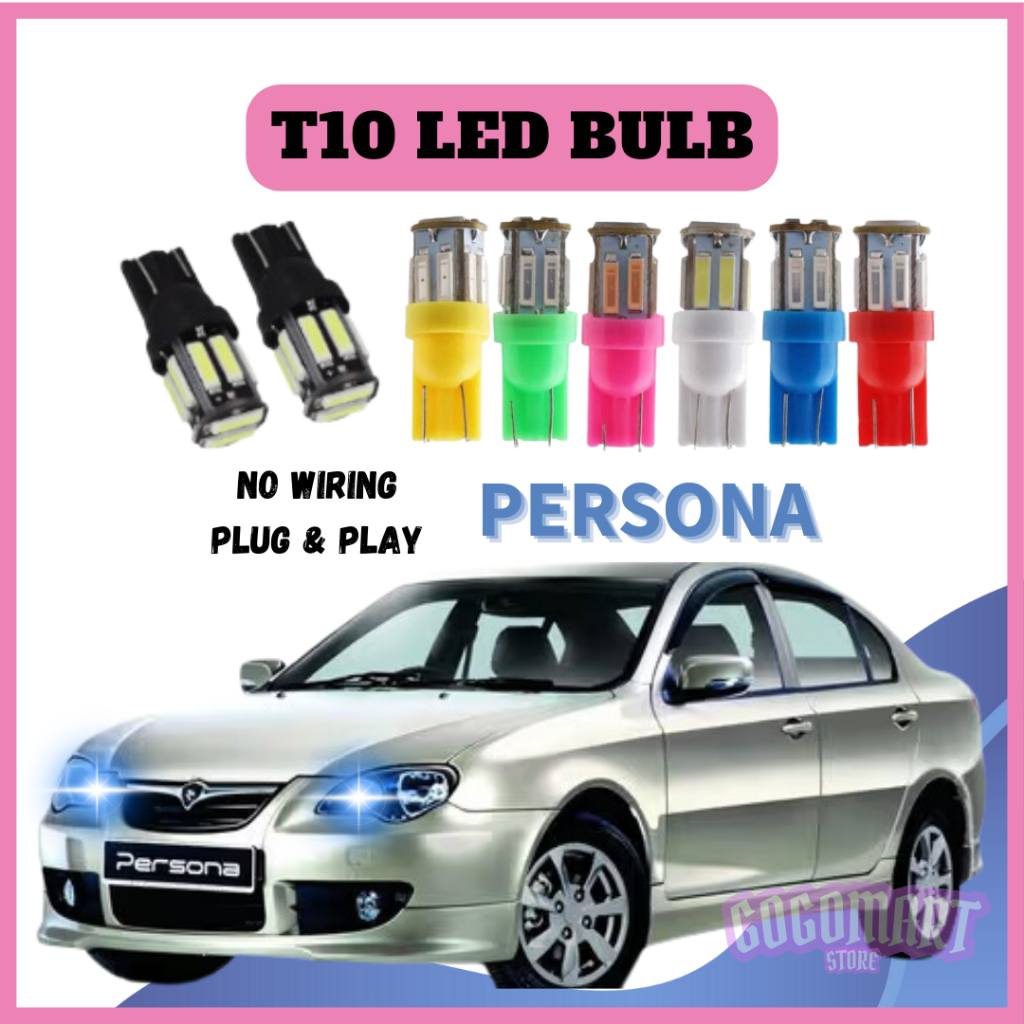 PROTON PERSONA SMALL HEADLAMP LED T10 BULB CAR Led Light Bulb Mental ...