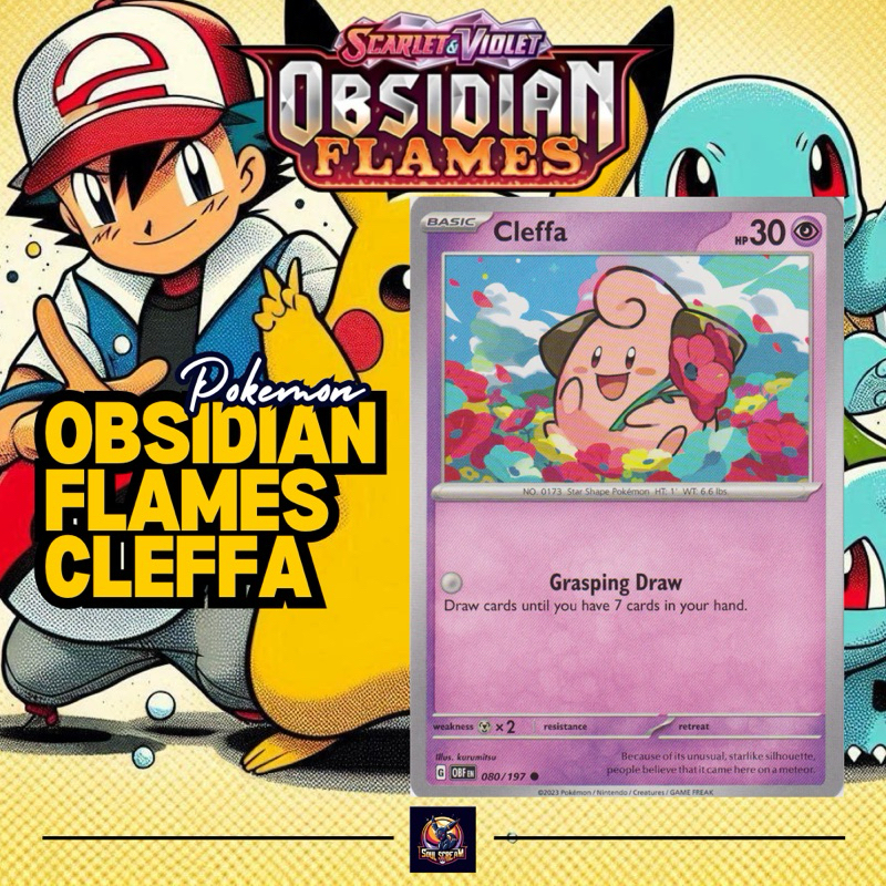 Pokemon TCG Cleffa Obsidian Flames | Shopee Malaysia