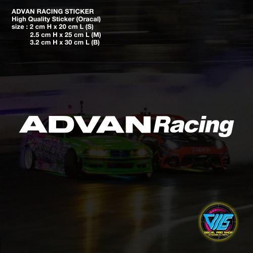 ADVAN RACING Logo Sticker / Decal (High Quality Sticker) | Shopee Malaysia
