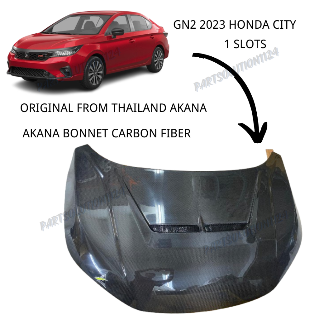 HONDA CITY GN2 GN5 GN7 2021 BONNET AKANA CARBON WIZARD | Shopee Malaysia