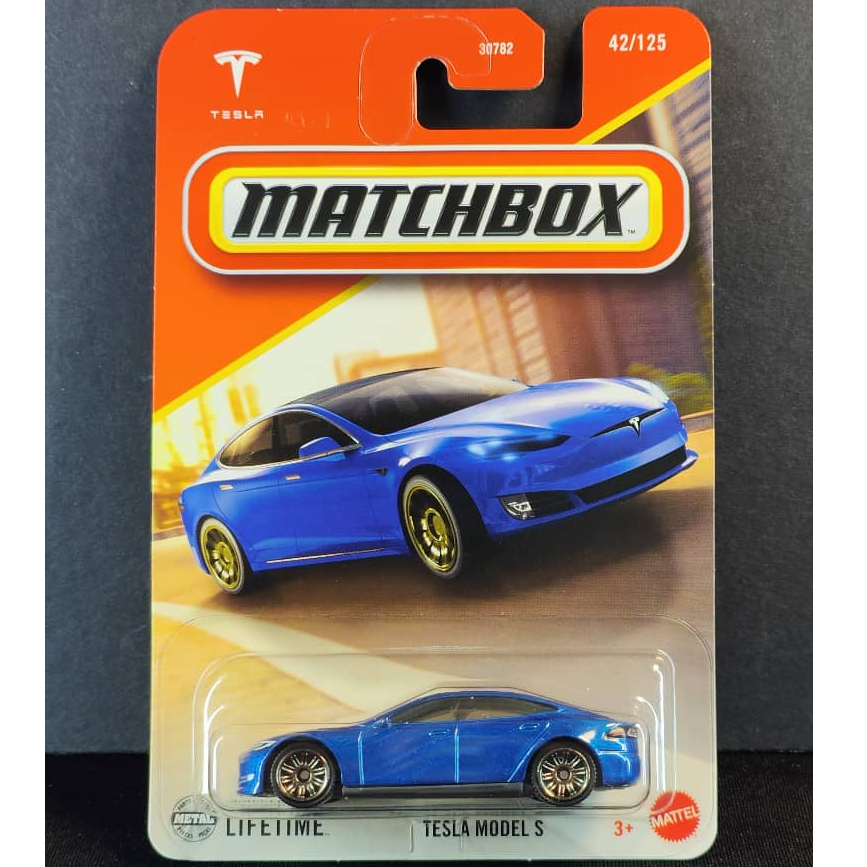 Matchbox Tesla Model S - Blue (42/125 - 2025) | Shopee Malaysia