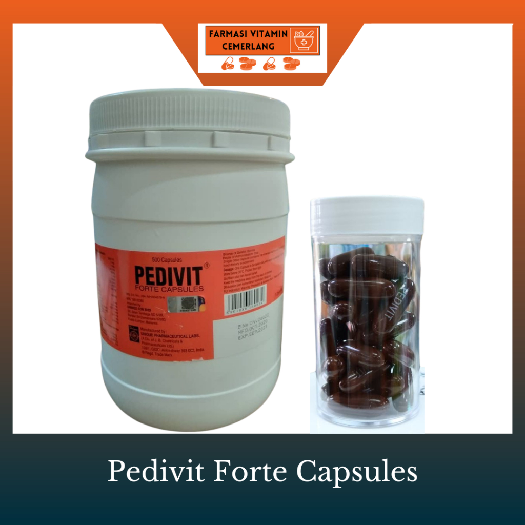 Pedivit Forte | 30's Capsules | Multivitamin for Immunity & Energy ...