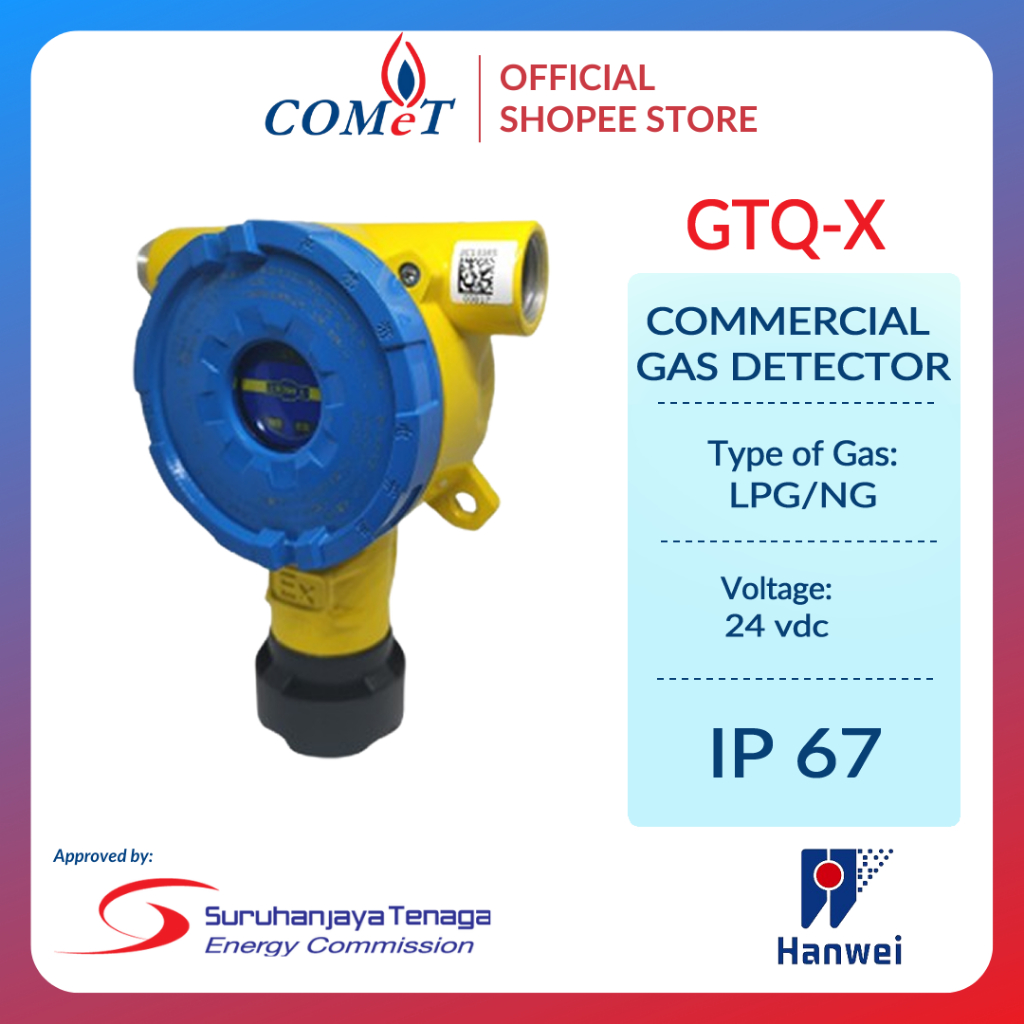HANWEI GTQ-X | Gas Detector for LPG/NG | Shopee Malaysia