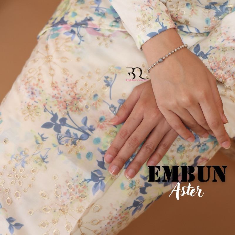 Baju Kurung Embun ASTER🖤💙Baju Kurung Embun Cotton Eyelet New Arrival🌙Baju Raya Cantik Cotton ...