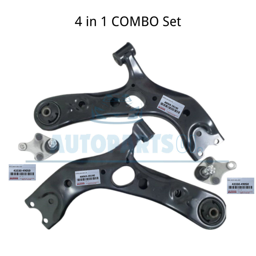 [ 4 IN 1 SET] Toyota Estima Vellfire Alphard 2007-2014 ACR50 AGH20 Front Lower Arm with Ball ...