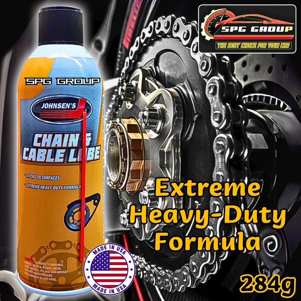 100% ORIGINAL JOHNSEN'S CHAIN & CABLE LUBE SPRAY (284G) MADE IN USA ...