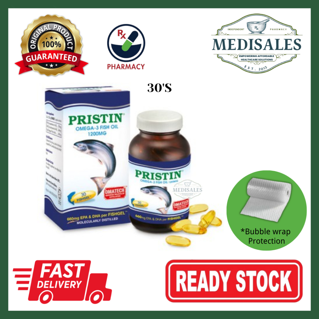 PRISTIN OMEGA-3 FISH OIL 1200MG CAPS 30'S (EXP 08/2026) | Shopee Malaysia