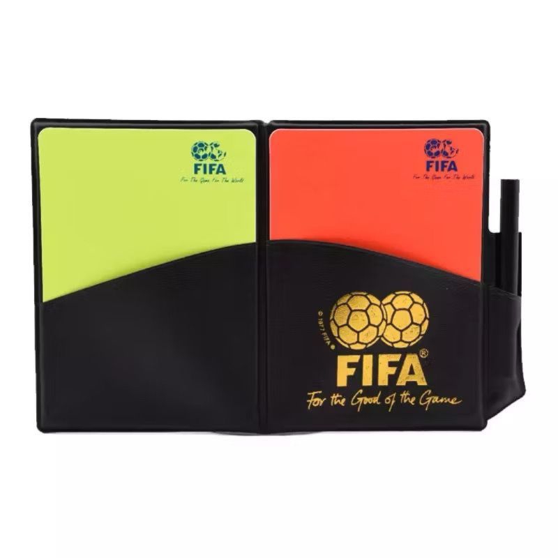 Soccer Football Referee Red Yellow Card Wallet (With Pencil and Note ...