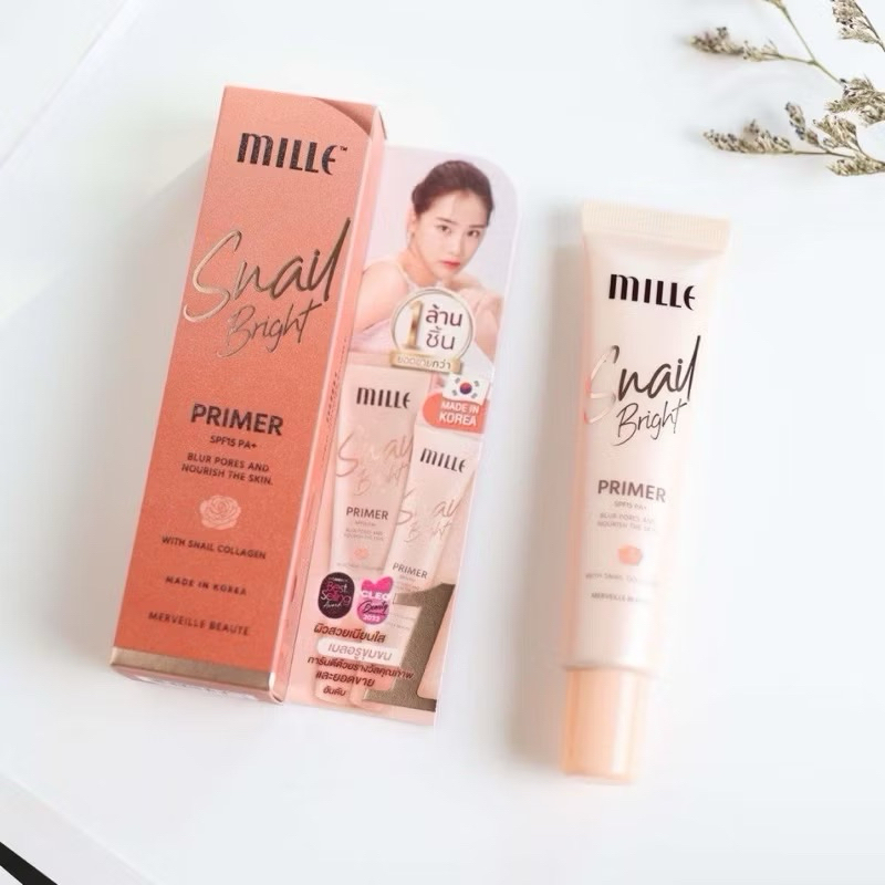 Mille Collagen Primer Snail Bright Primer 8g. | Shopee Malaysia