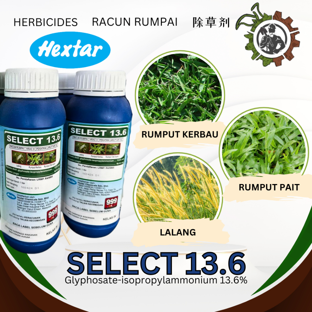 HEXTAR SELECT 13.6 RACUN RUMPAI HERBICIDE 1LITER | Shopee Malaysia