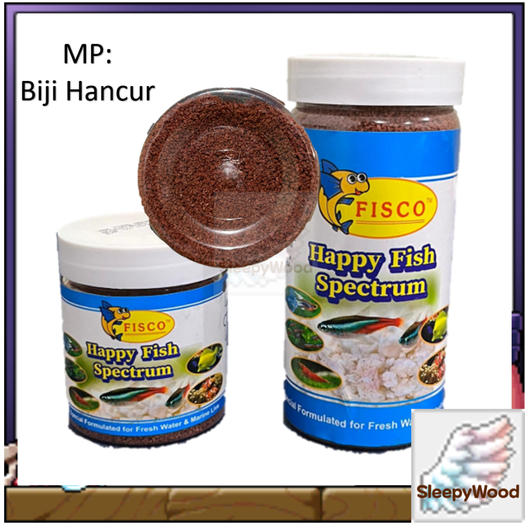 FISCO Happy Fish Spectrum MP Micro Pellet 50g 120g Makanan Ikan Kecil ...