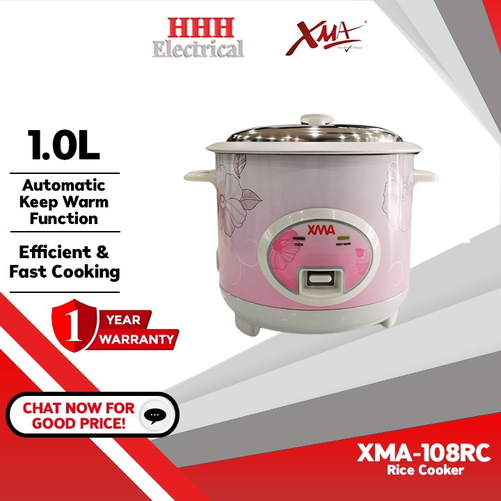 XMA 1.0L Rice Cooker/ Periuk Nasi Elektrik untuk 4-5 orang makan XMA ...