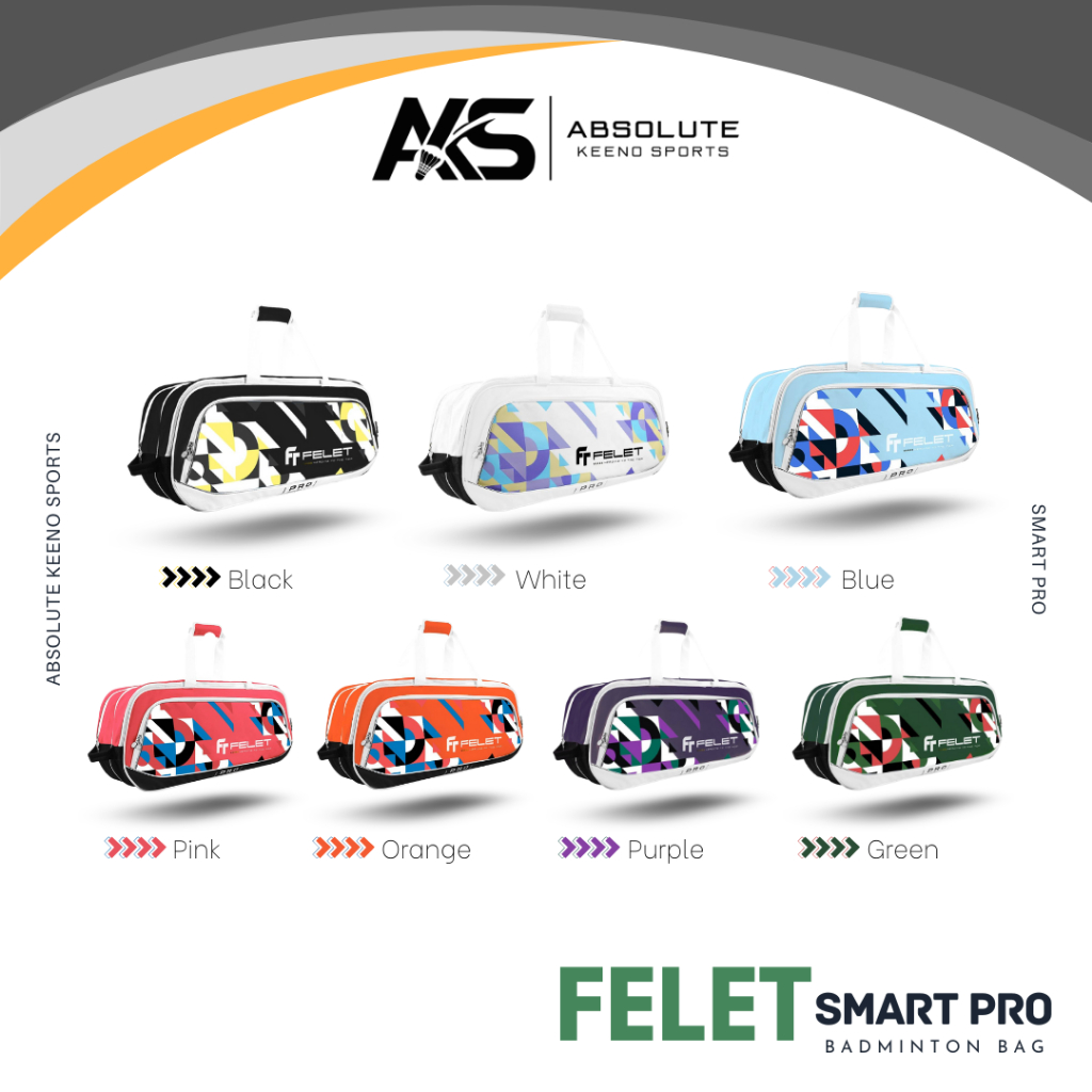 FELET Smart Pro Badminton Bag Tournament Bag | Shopee Malaysia
