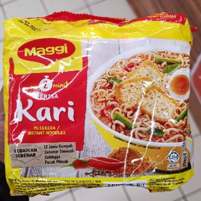 Maggi Instant Noodle Mi Perisa Kari 5 x 79g | Shopee Malaysia