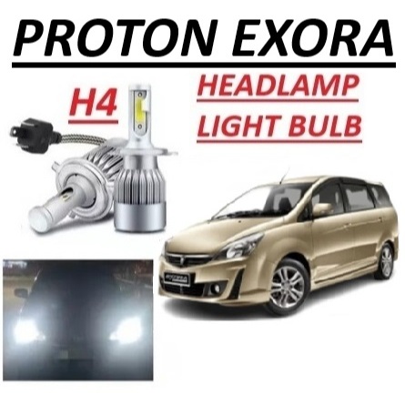 CAR PROTON EXORA HEADLAMP H4 LED BULB 6000K White Car Head Light Lamp ...