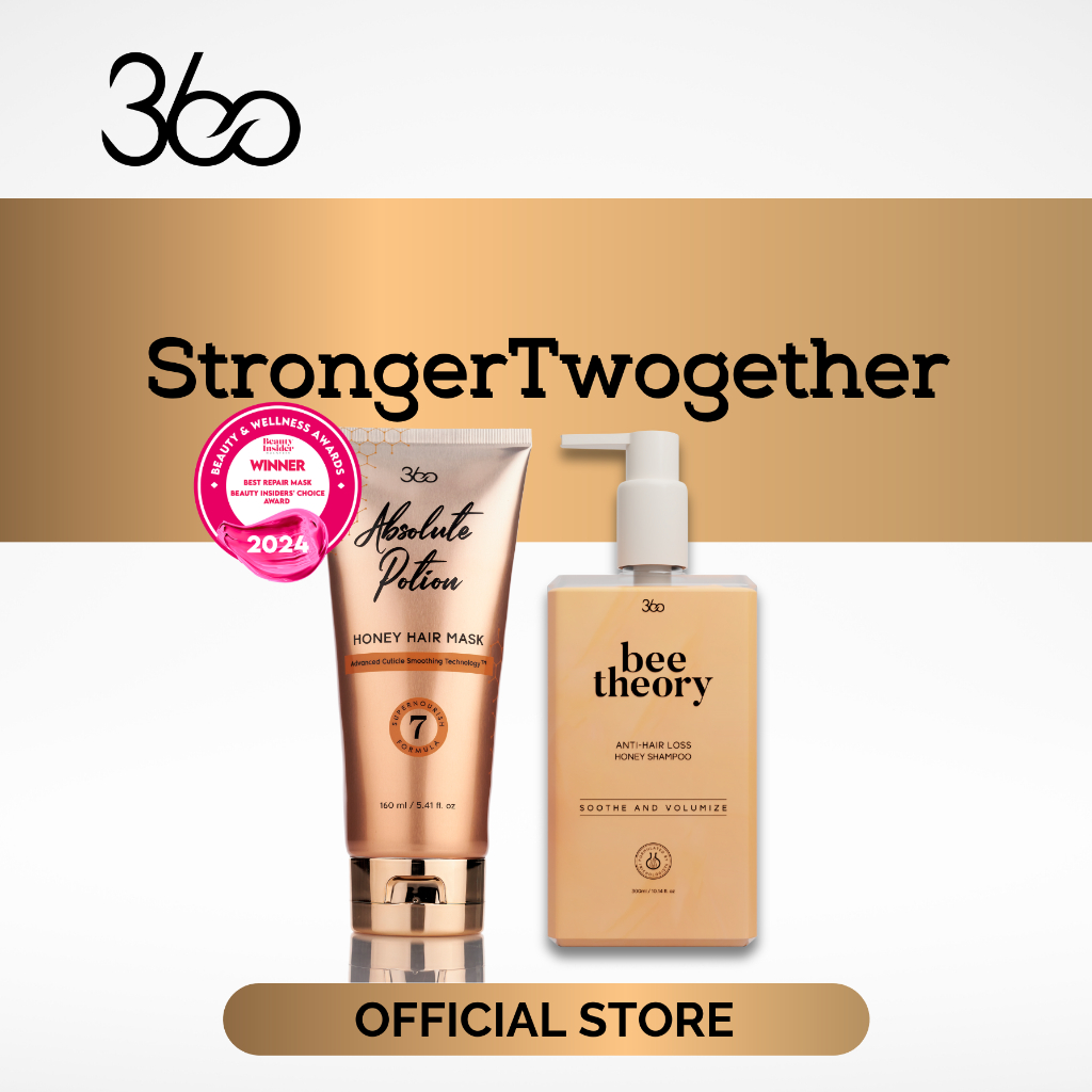 360 Haircare StrongerTwogether Duo - Bee Theory Anti-Hair Loss Honey ...