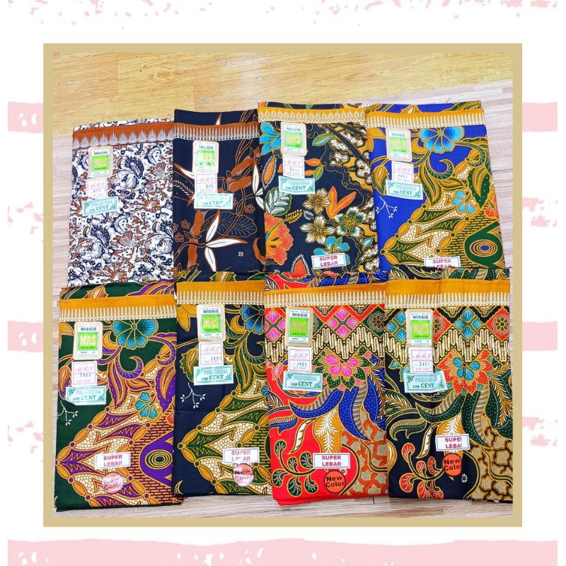 Kain Batik Lepas Premium Cotton 100% MRS ExtraLebar Jawa Indonesia ...