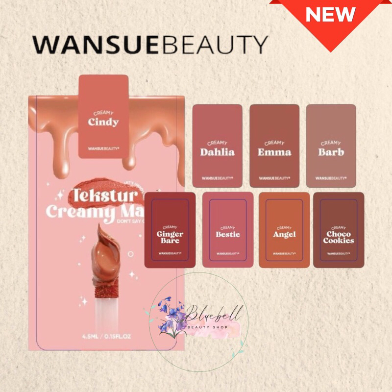 CREAMY LIPMATTE BY WANSUE BEAUTY | Shopee Malaysia