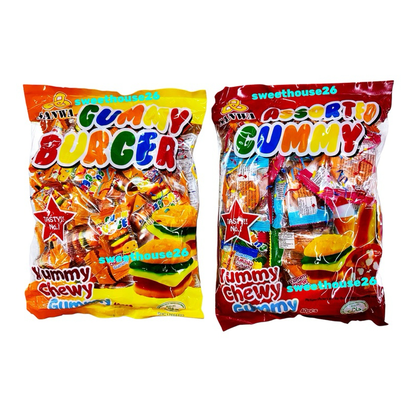 Gummy Burger Gummy Gula Candy 40's (Halal) | Shopee Malaysia