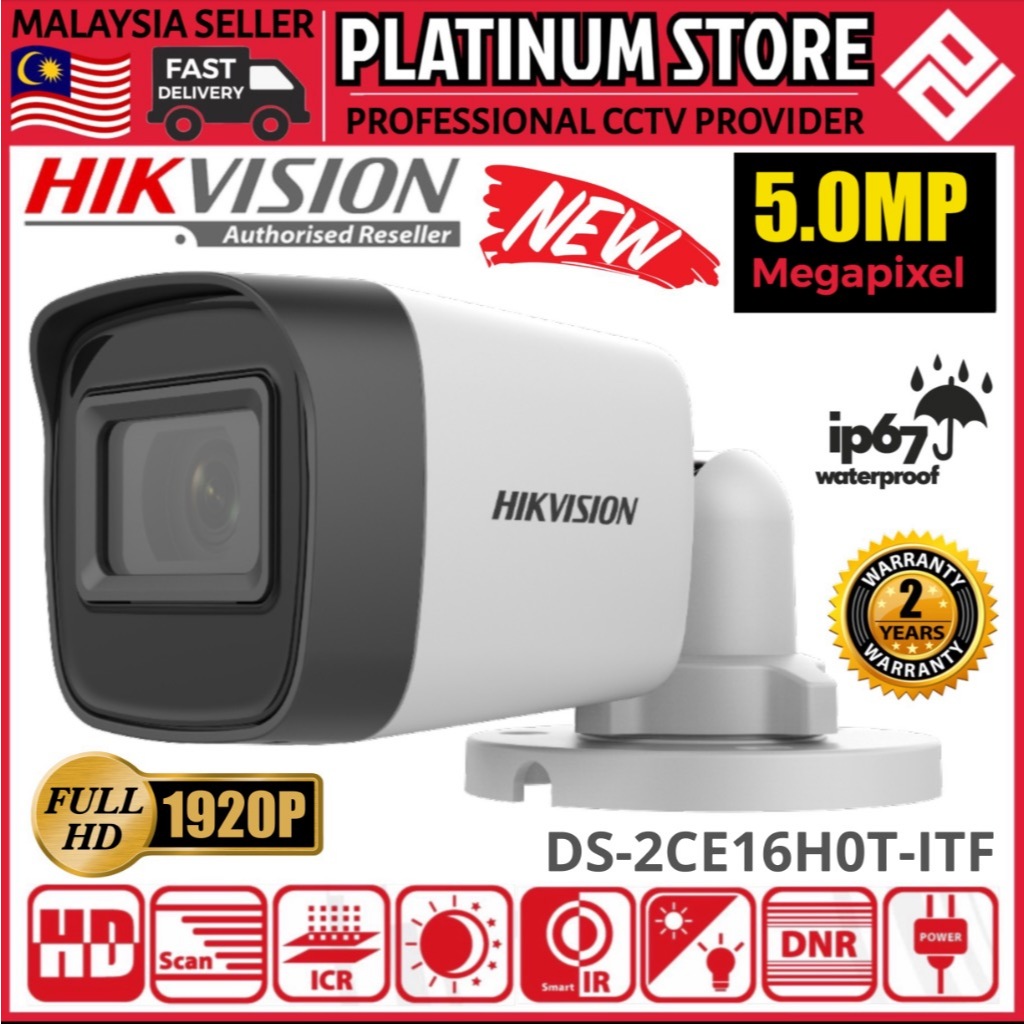 HIK HIKVISION 5MP 3K 1920P HD Outdoor IR INFRARED Bullet TVI 2.8MM 3 ...
