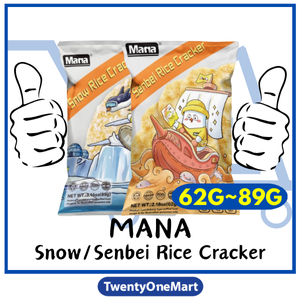 [Halal Food] Mana Snow Rice Cracker 89g / Senbei Rice Cracker 62g ...