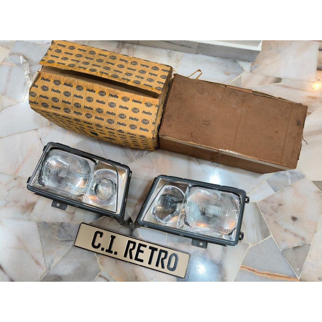 NEW HELLA W124 FACELIFT MASTERPIECE FRONT HEAD LAMP LIGHT FULL ASSEMBLY ...