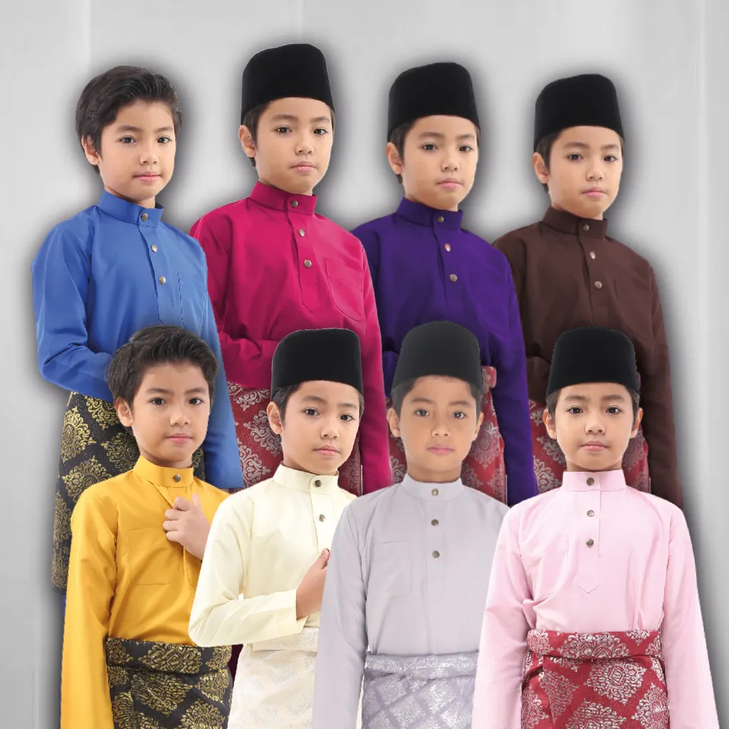 Baju Melayu Moden Cekak Musang for Kids | Shopee Malaysia