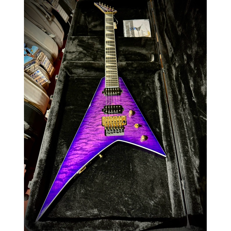 Jackson Pro Series Rhoads RR24Q Electric Guitar Trans Purple | Shopee ...