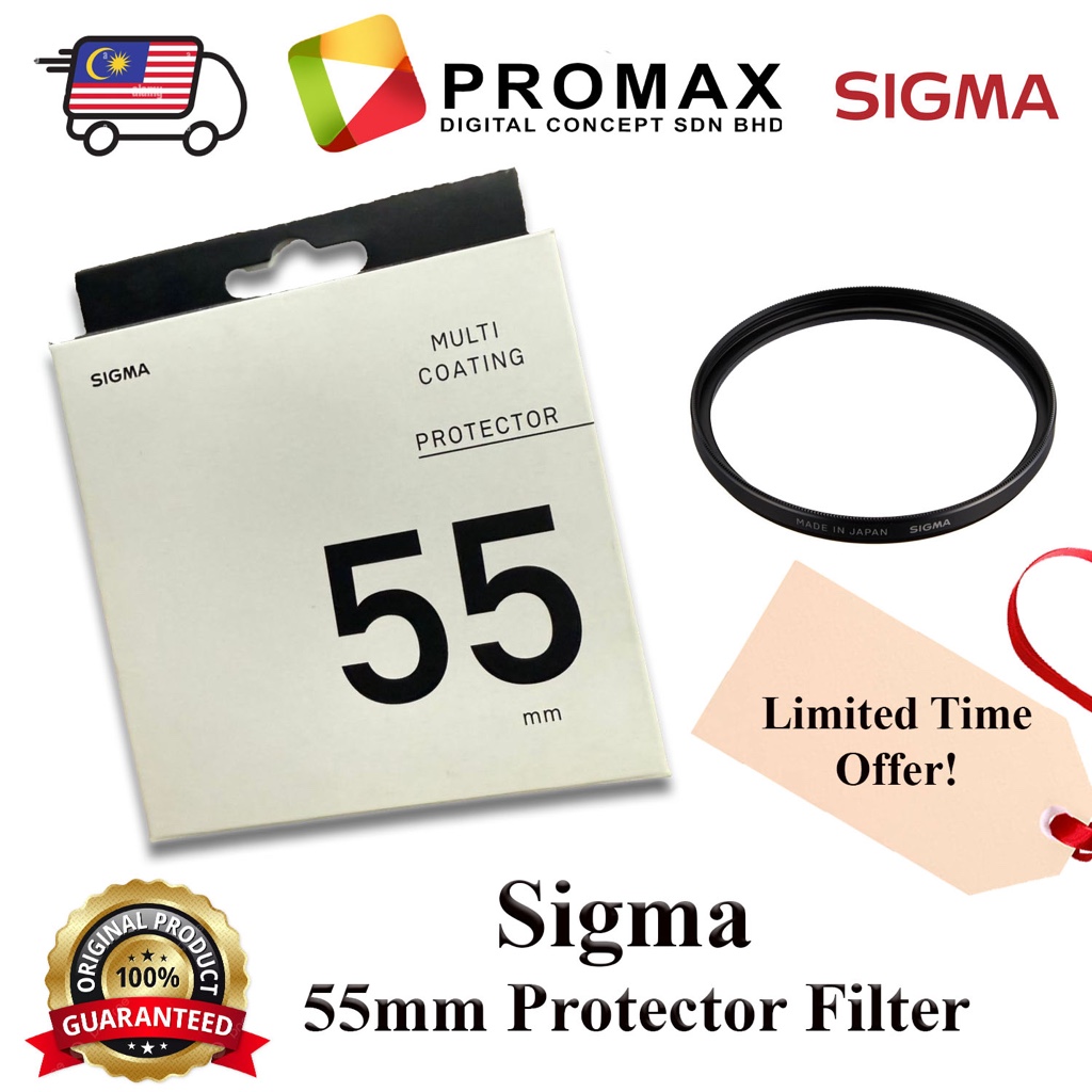 OFFER!! Sigma 55mm Protector Filter | Shopee Malaysia
