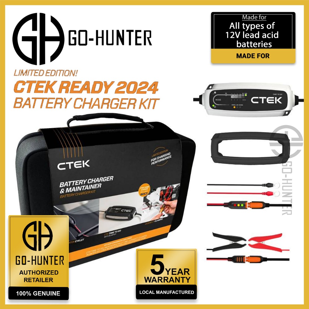 (PROMO BUNDLE) CTEK CT5 TIME TO GO UK - BATTERY CHARGER KIT | Shopee ...