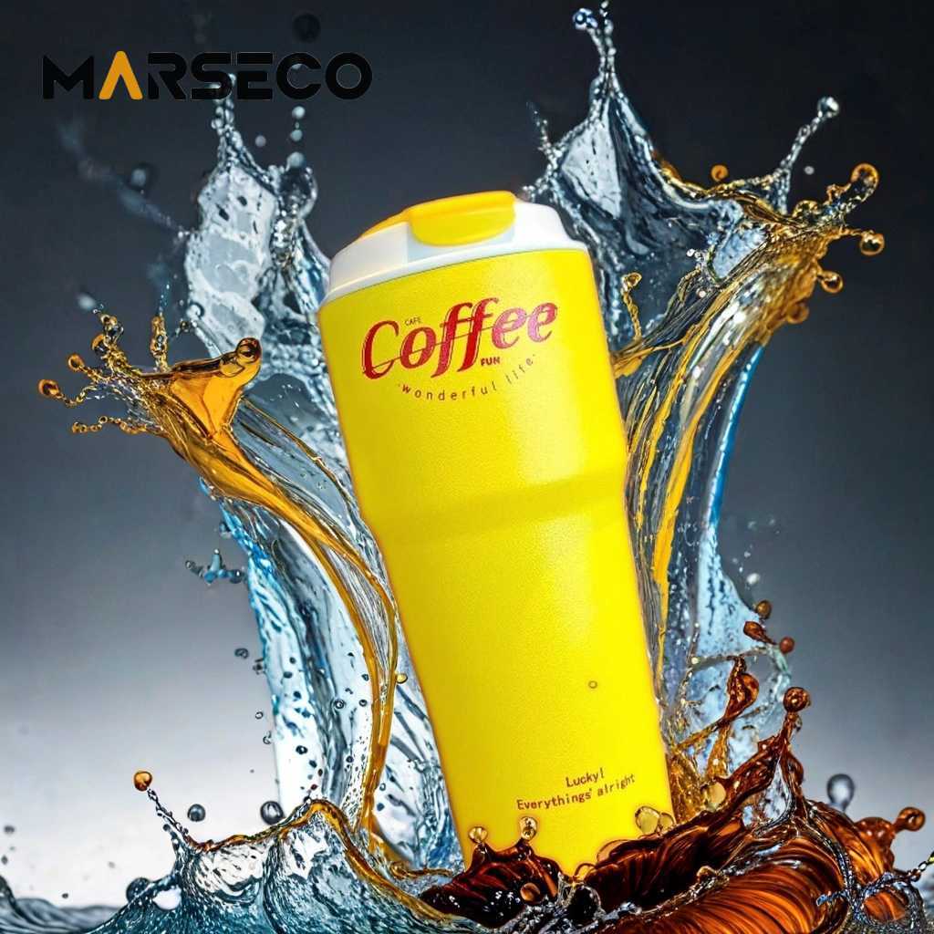 Coffee Mug Stainless Steel 420ml Thermos Tumbler Flask Picnic Camping ...