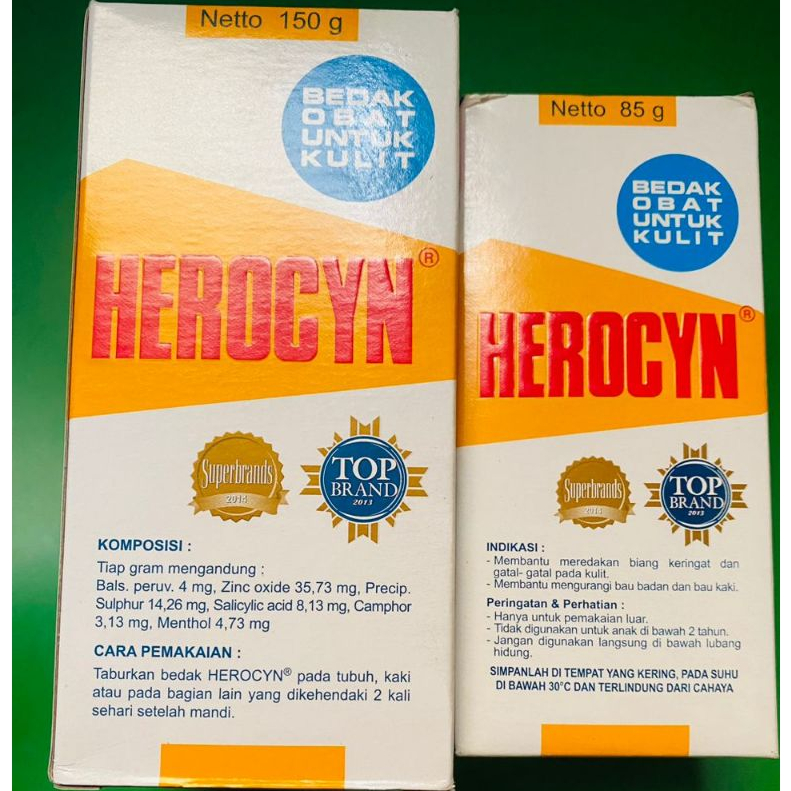 HEROCYN BEDAK/ POWDER UBAT UNTUK KULIT @150G & 85G | Shopee Malaysia