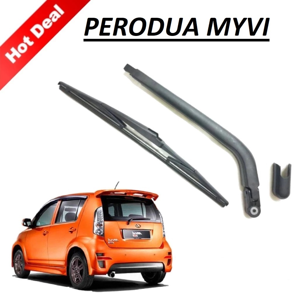 Perodua Myvi CAR Rear Wiper Arm Blade Silicone Rubber Windscreen Window ...